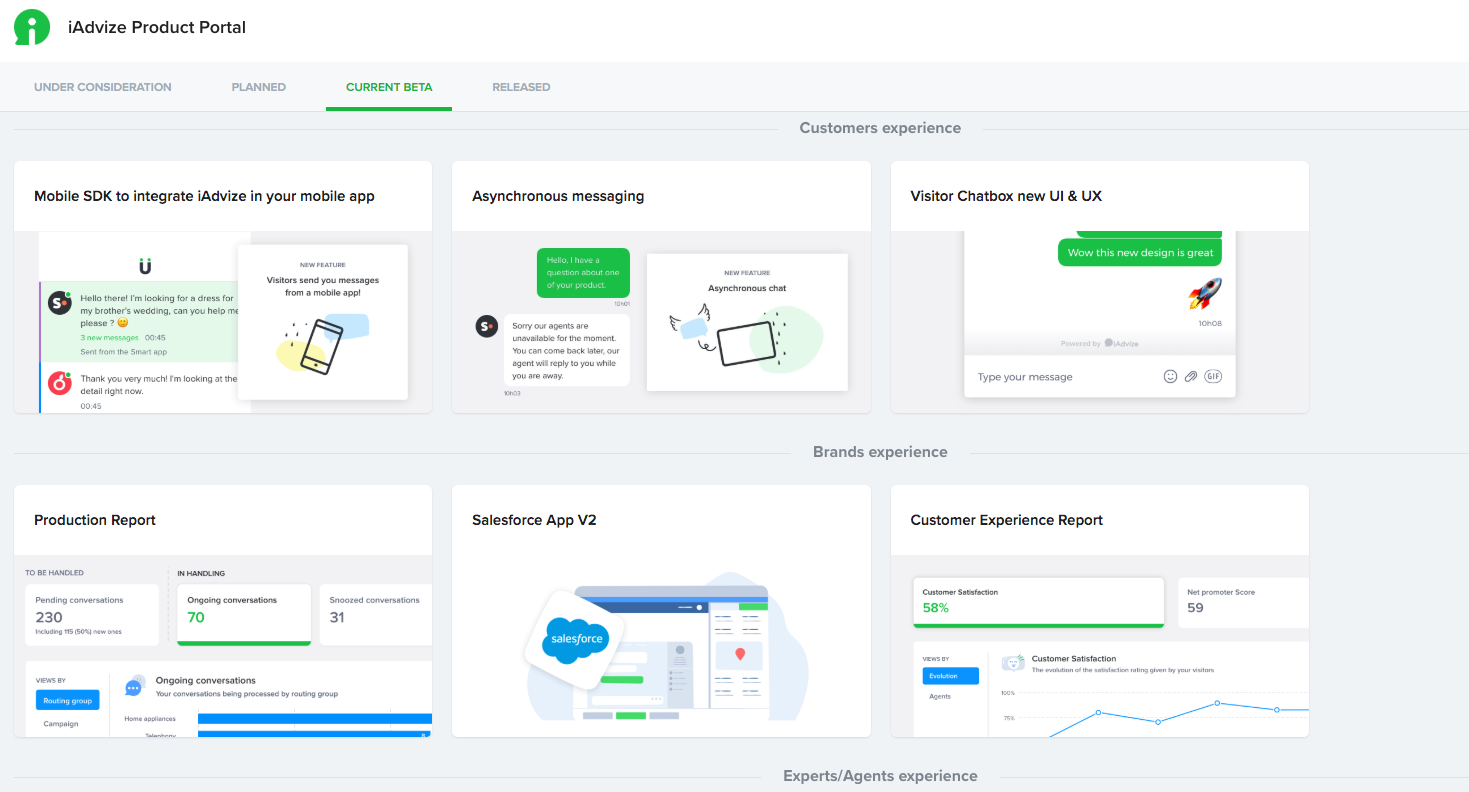 iAdvize Product Portal – Centre d’aide & support iAdvize
